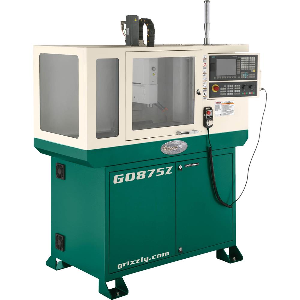 Grizzly G0875Z - 7" x 24" 3 HP Enclosed CNC Mill - Grizzly Industrial, Inc.
