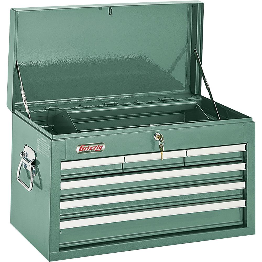 Grizzly H0838 - 6-Drawer Top Tool Chest with Ball Bearing Slides ...