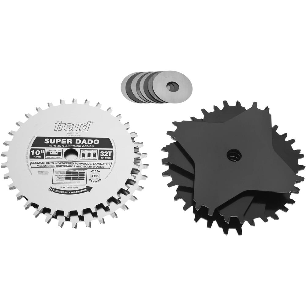 Freud T24402 - 10" x 1" 32T Stack Dado Set - Grizzly Industrial, Inc.