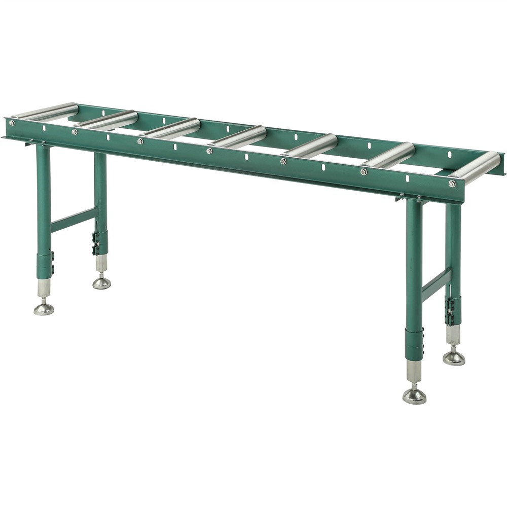 14" x 78" Heavy-Duty Roller Table - Grizzly Industrial