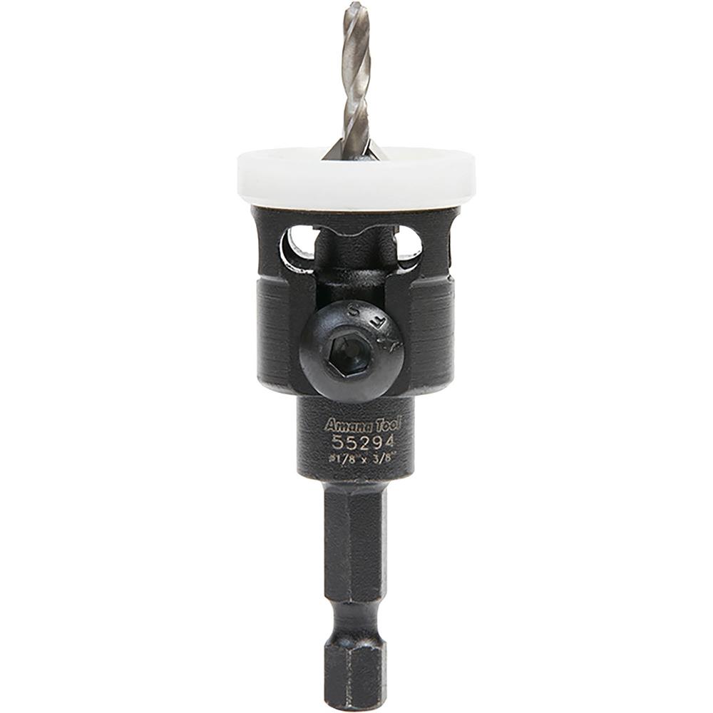 #6 Carbide Countersink w/ Low Friction Depth Stop Bit Quick Release Hex ...