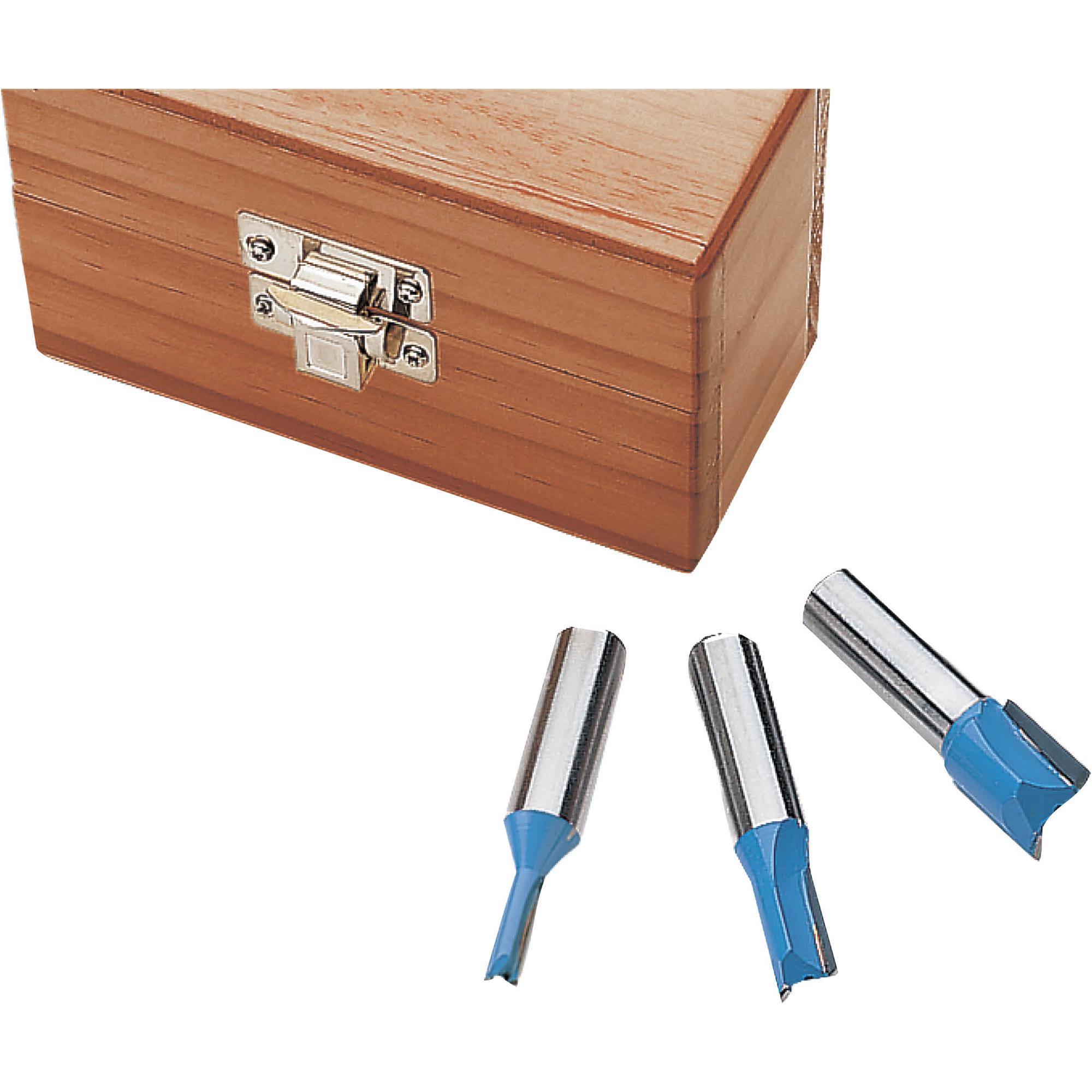 3 Pc. Plywood Bit Set, 1/2" Shank - Grizzly Industrial, Inc.