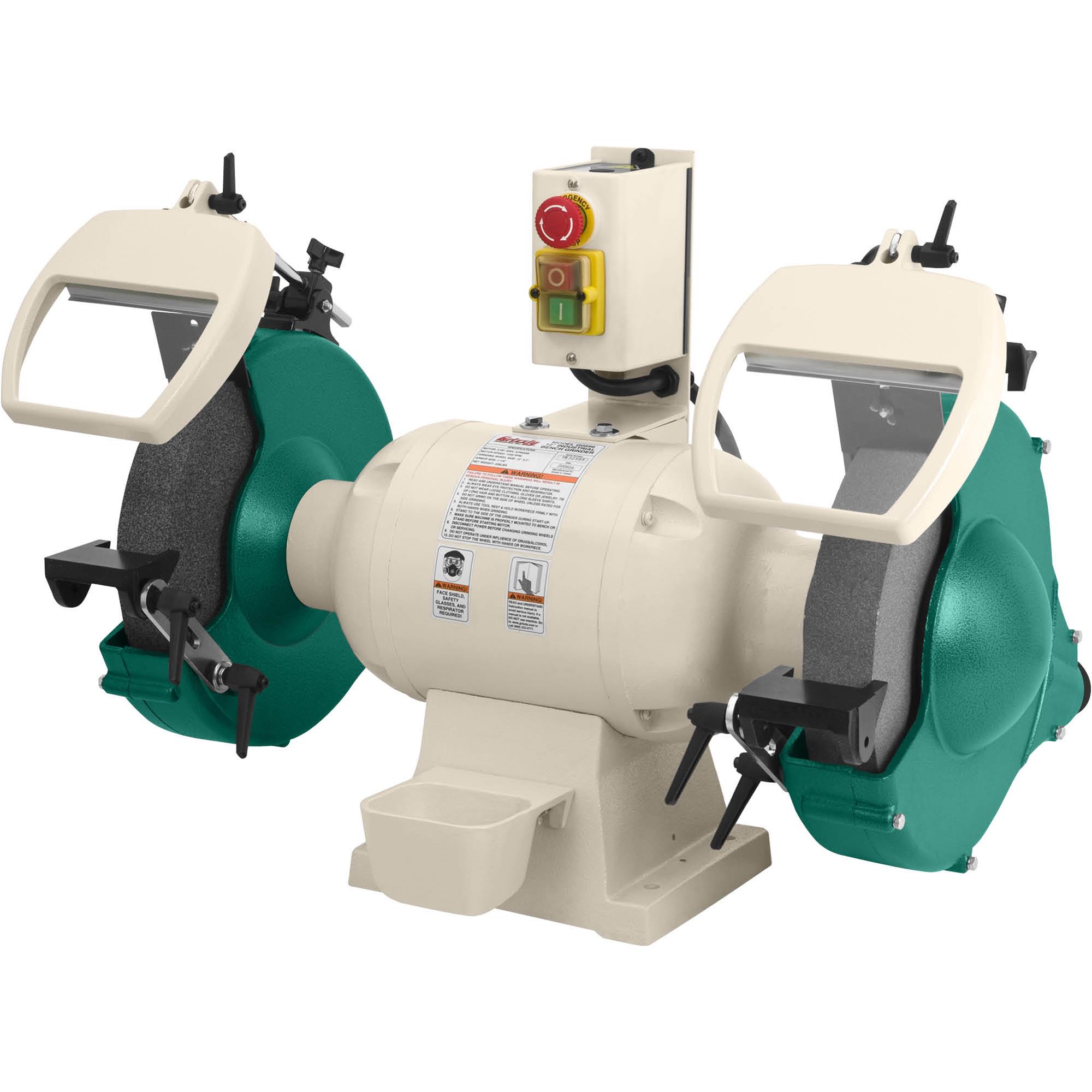 12" 3 HP Heavy-Duty Bench Grinder - Grizzly Industrial