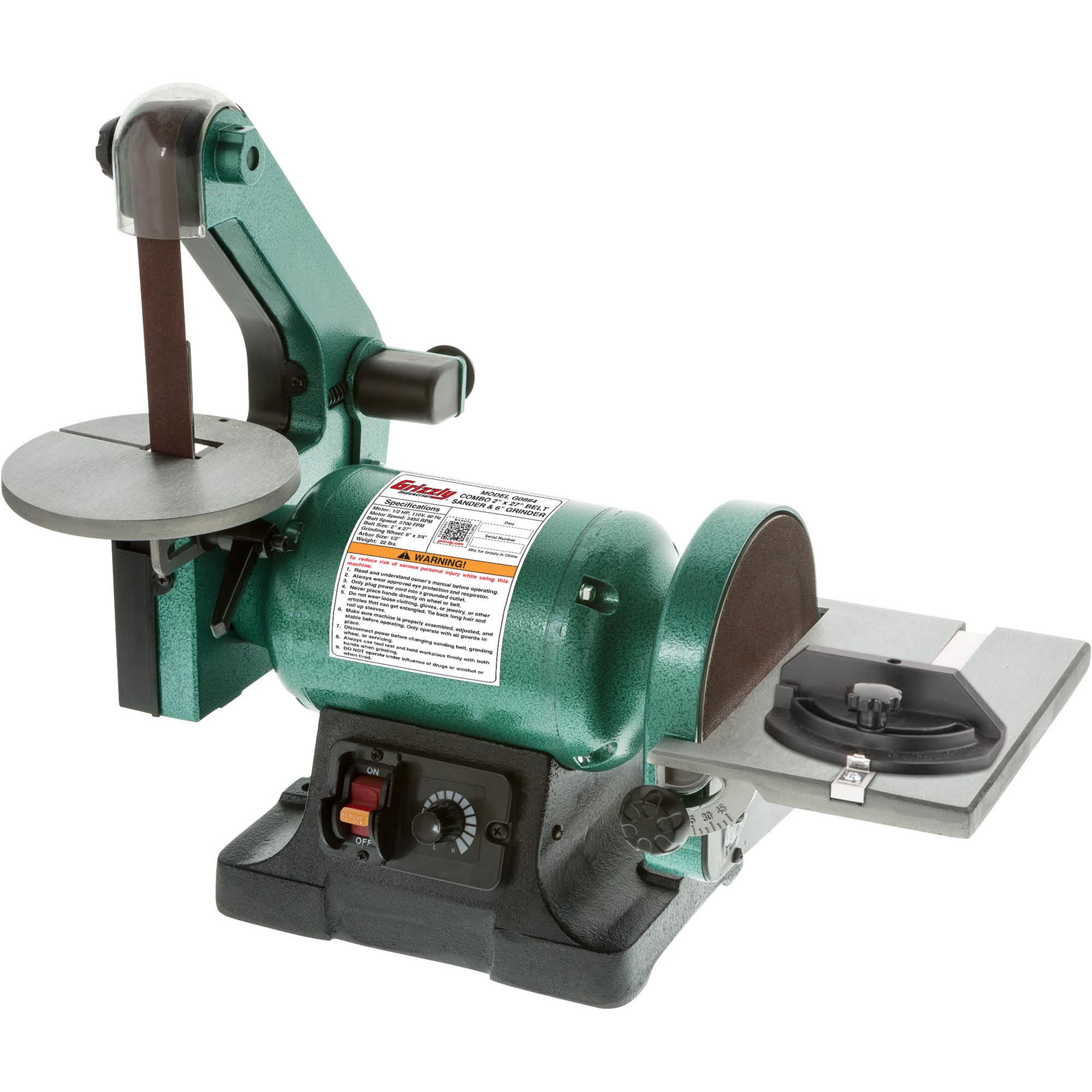 Variable-Speed 1" x 30" Belt/ 6" Disc Sander - Grizzly Industrial