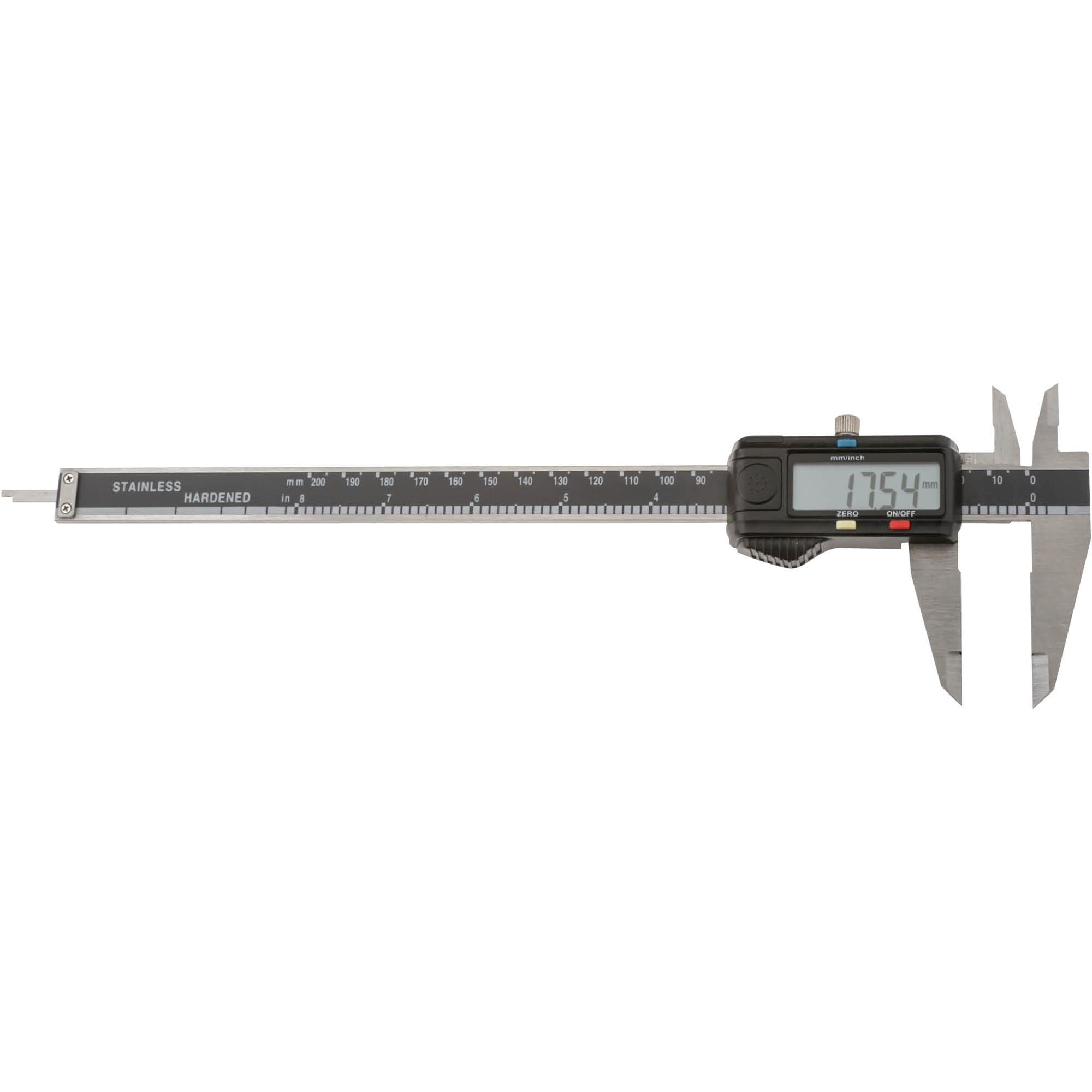 Left Hand Digital Caliper-8" - Grizzly Industrial