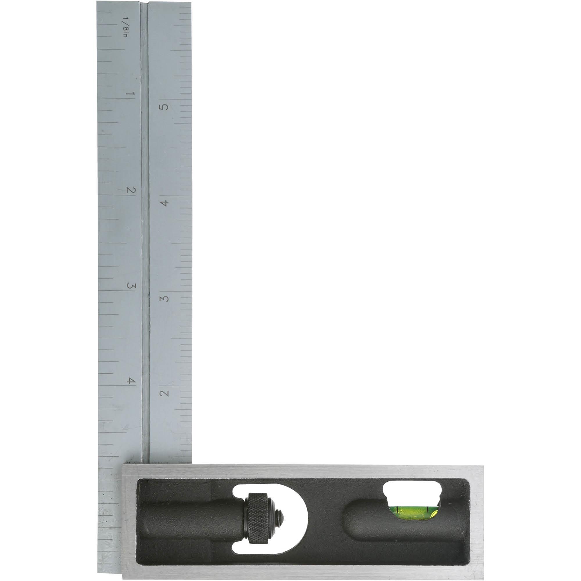6" Double Square with 4R Blade and Bubble Level - Grizzly Industrial