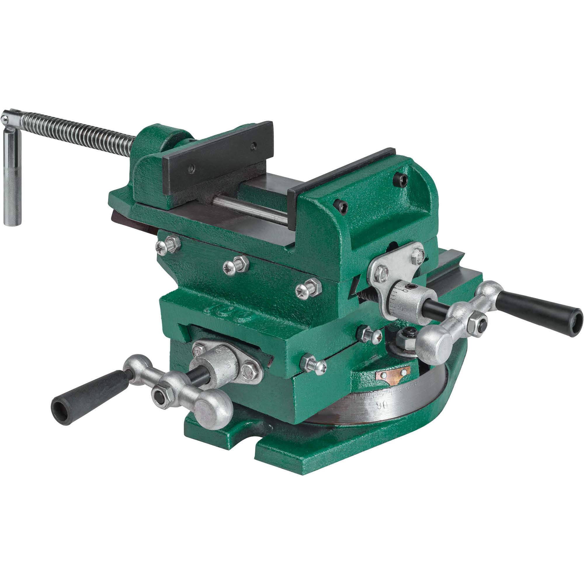 4" Cross Sliding Vise With Swivel Base - Grizzly Industrial