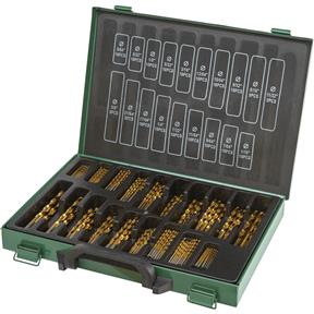 M2 HSS TiN-Coated Drill Bit Set, 29 Pc. - Grizzly Industrial
